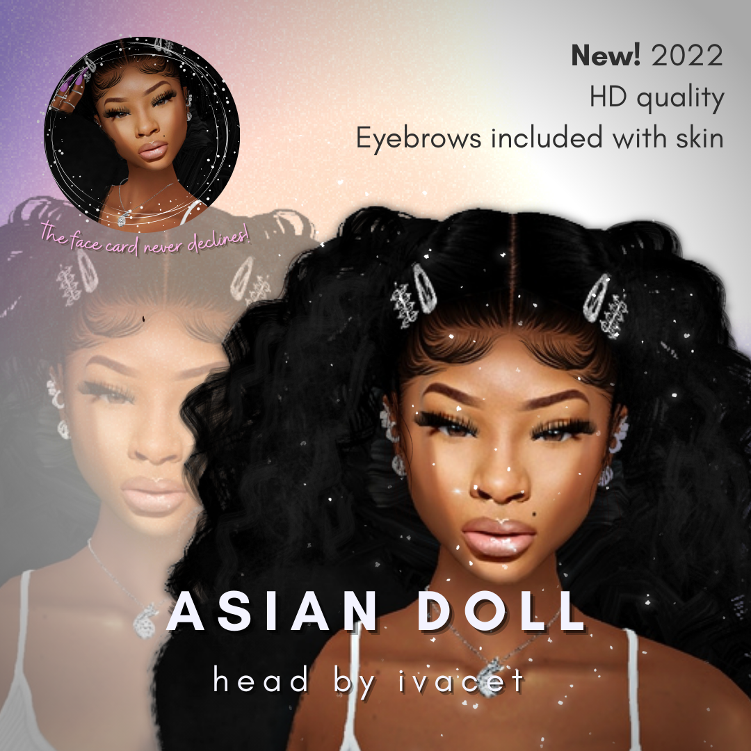 NEW! HD IMVU Asian Doll Head by Ivacet - Designs by Jireh